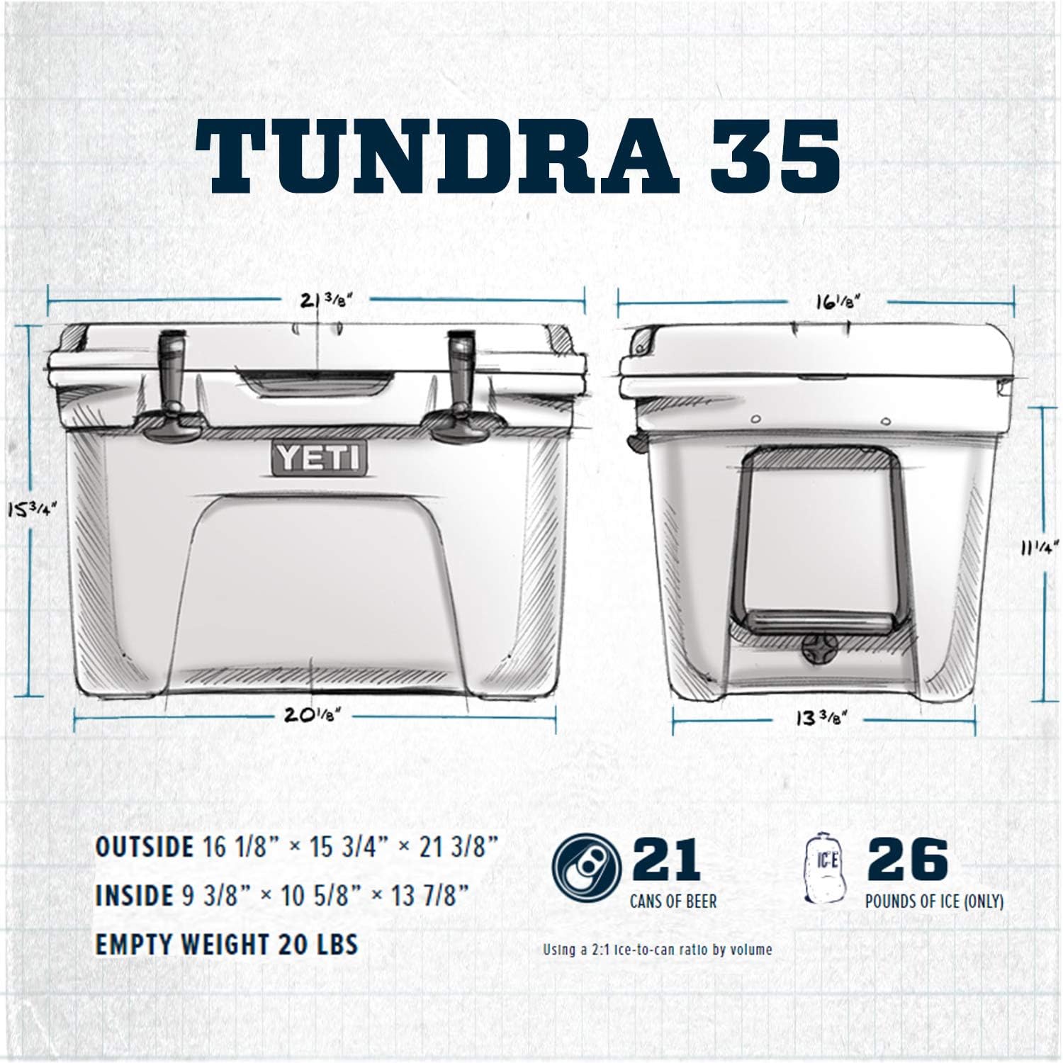 YETI Tundra 35 Cooler, Harvest Red