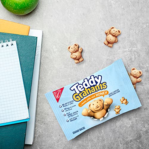 Teddy Grahams Honey Graham Snacks, 48 Total Snack Packs (4 Boxes)
