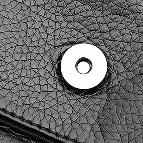 XJJZS Black Large Slouchy Soft Leather Women Handbag Braided Shoulder Tote Bag