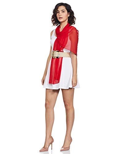 Stylore Chiffon Scarf for Women Lightweight Sheer Long Wrap Red 18x64