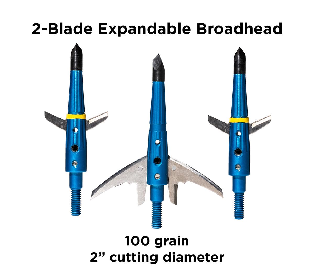 Swhacker Levi Morgan Series 2-Blade Broadhead 2" 100 Grain Pack of 3