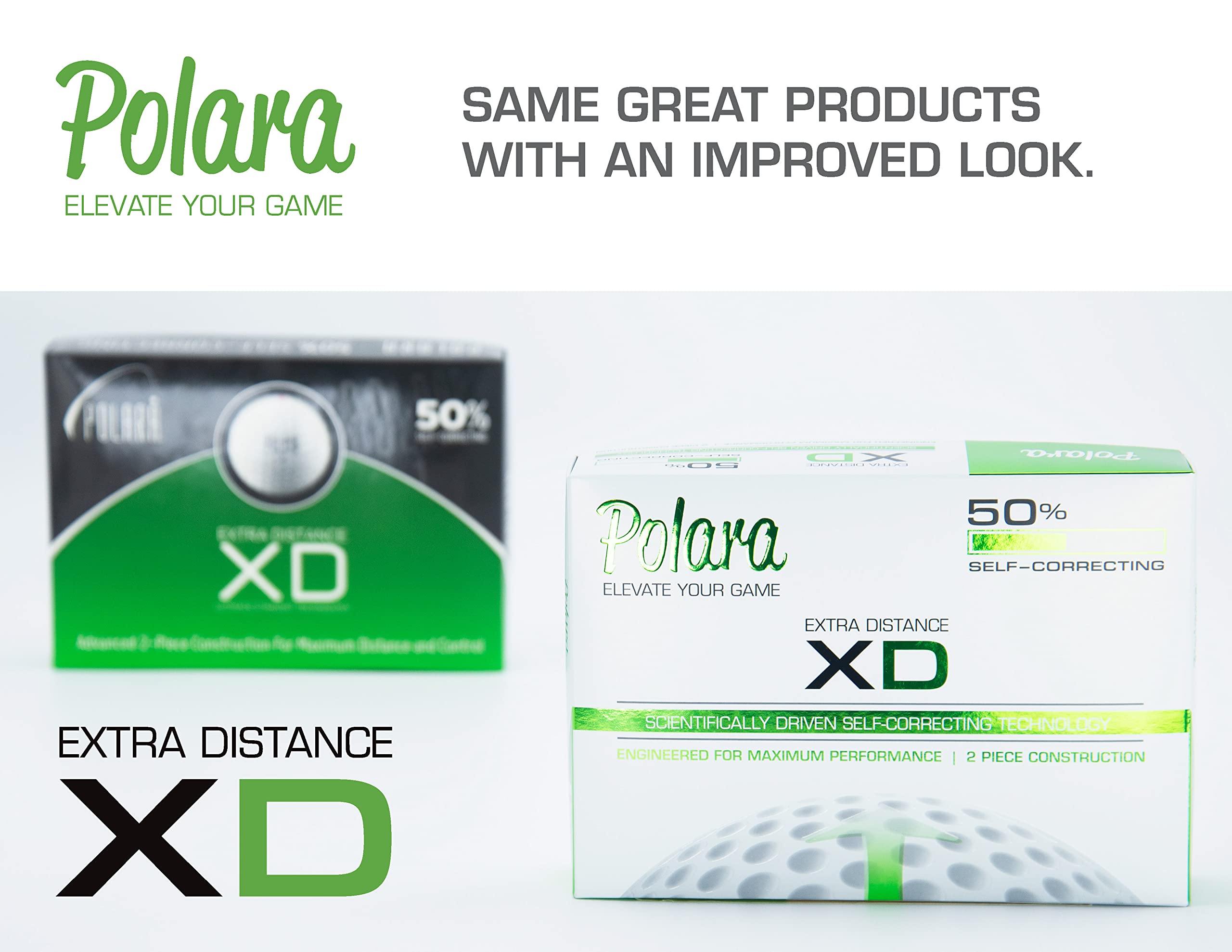 Polara Ultimate Straight Premium Golf Balls | Hook and Slice Correction | Handicap Range 12+ | Perfect for Recreational Golfers | 1 Dozen (12-Balls) | 2pc Construction of Central Core and Outer Cover