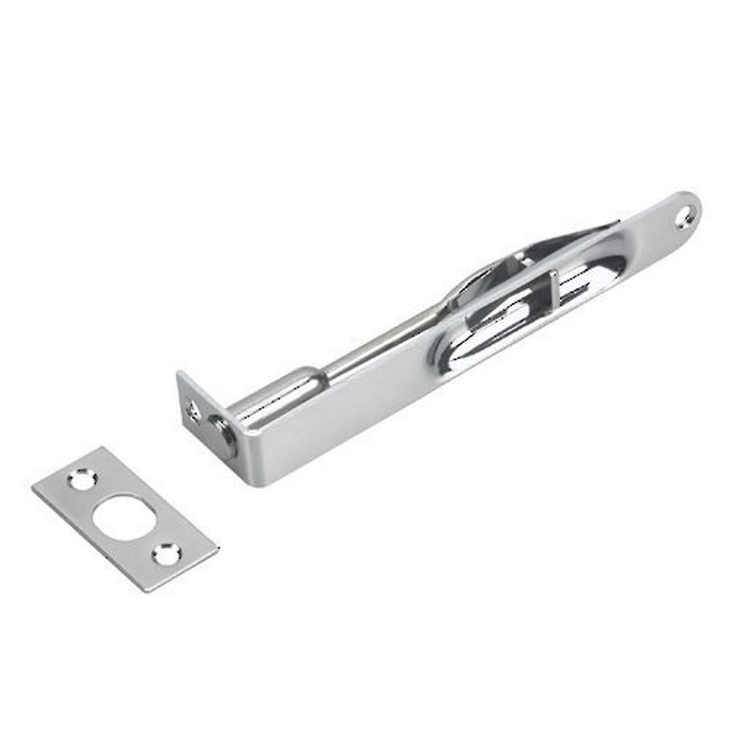 Richelieu Hardware 63CV 6" Flush Bolt with 5/8" Radius End, Chrome, 1 Count (Pack of 1)