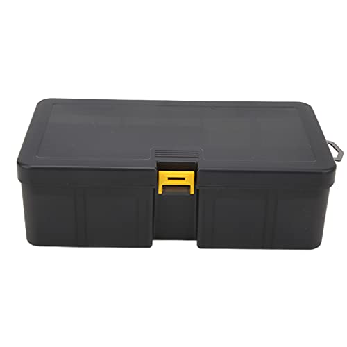Yeuipea Fishing Tackle Accessory Box, Fishing Bait Storage Box Double Layer Multifunctional Plastic Fishing Tackle Accessory Box