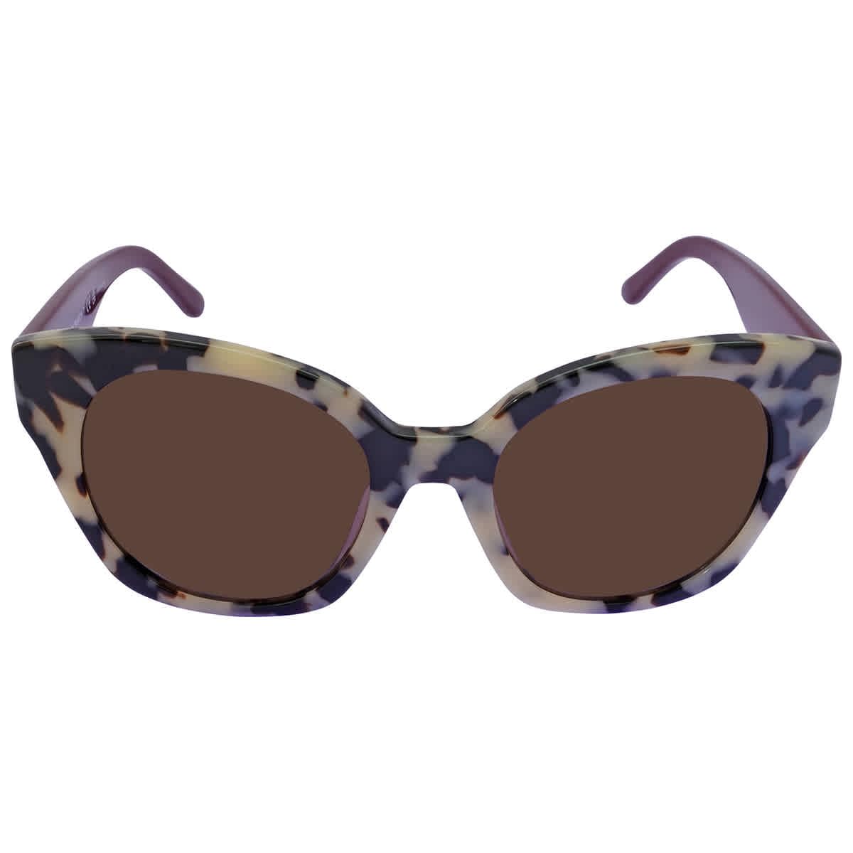 Tory Burch TY7159U Women's Sunglasses Dalmatian Tortoise/Dark Brown Solid 52