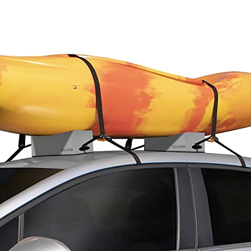 Universal Kayak Carrier Kit Kayak Foam Blocks for Roof Soft Standard Replacement Car Top Roof Racks Pads with Tie-Downs, 12 inch