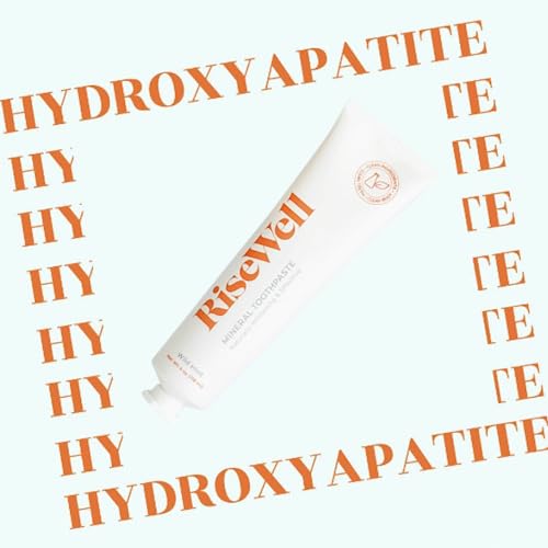RiseWell Mineral Toothpaste - Natural Hydroxyapatite Toothpaste - Fluoride-Free, SLS-Free, Natural Remineralizing Toothpaste Without SLS - Made by Dentists Toothpaste, Wild Mint 4 Oz