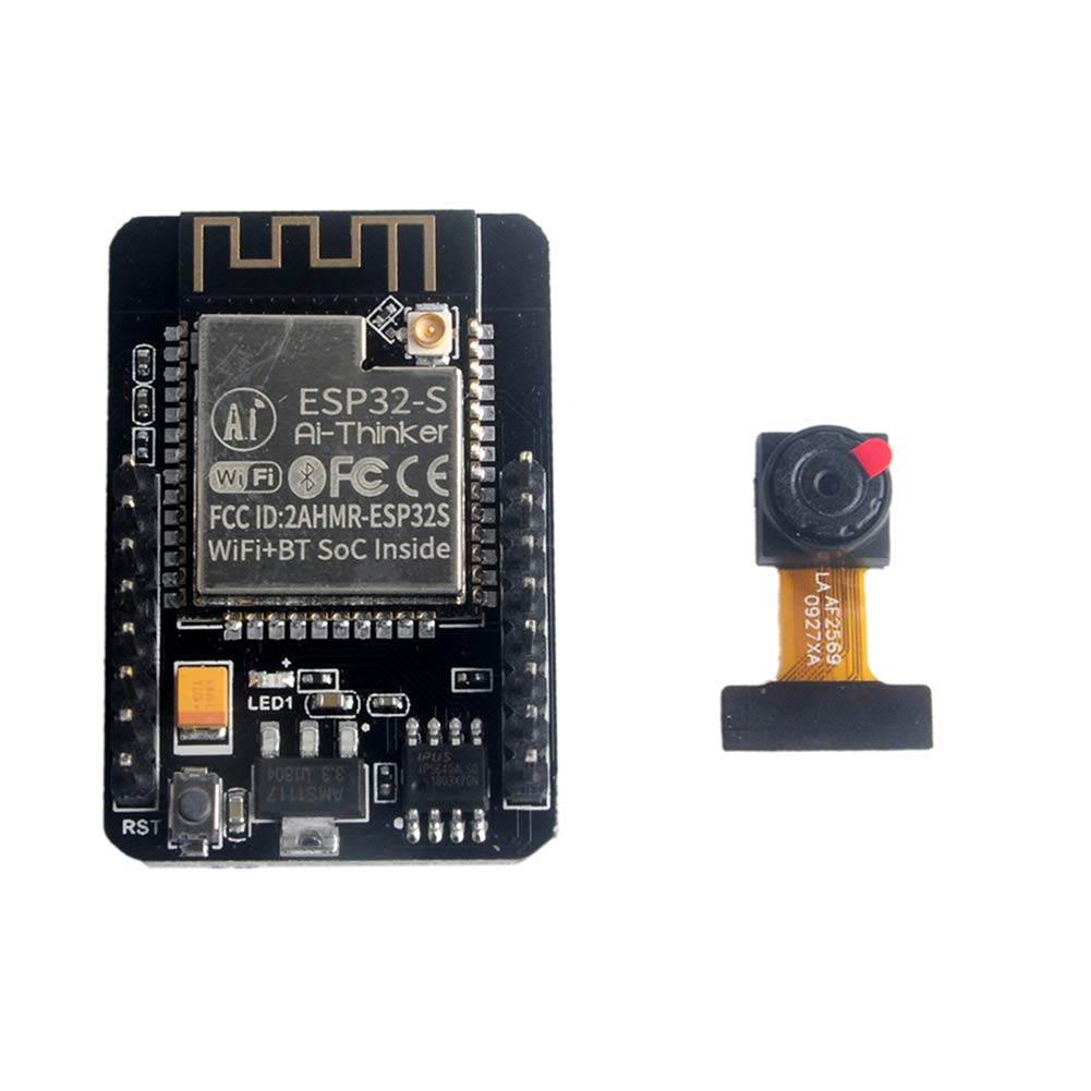 Stemedu ESP32-CAM Development Board WiFi Bluetooth Module, Dual-core 32-bit CPU Built-in Flash Ai Thinker Camera Module OV2640 for Arduino