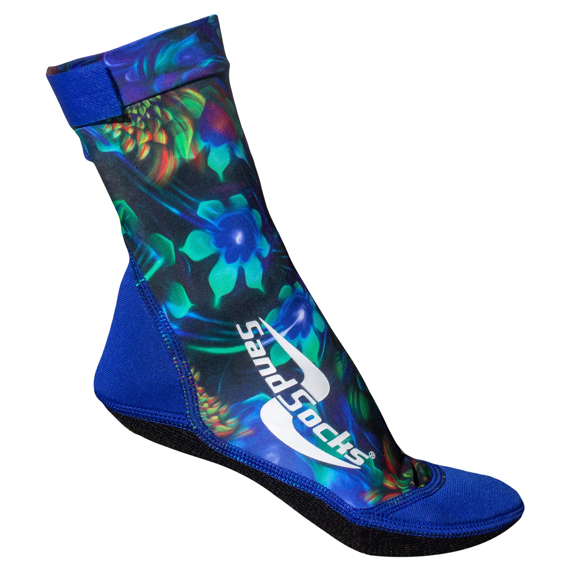 Sand Socks for Beach Soccer, Sand Volleyball and Snorkeling Hawaiian Large