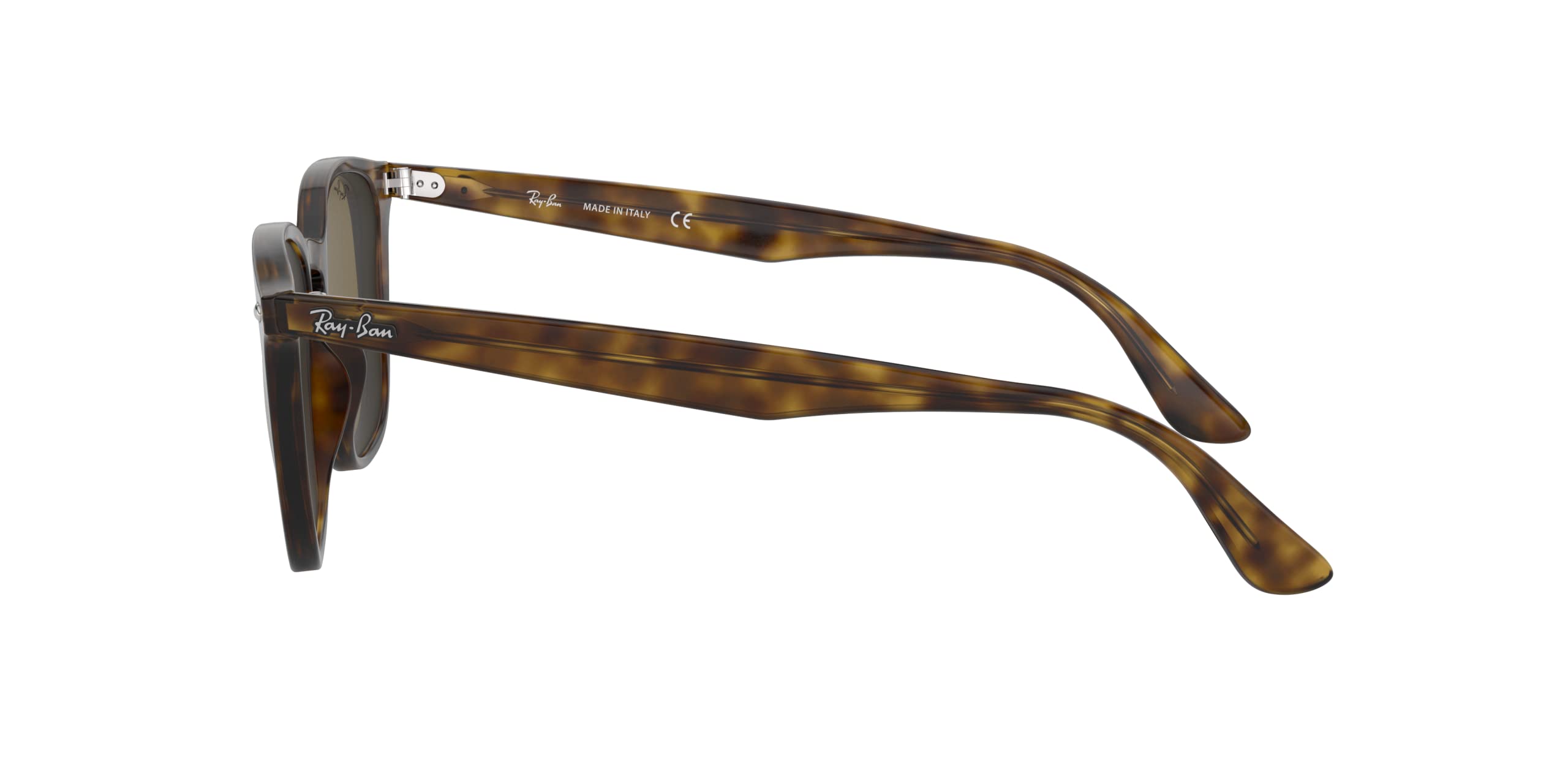 Ray-Ban RB4258 Square Sunglasses, Light Havana/Dark Brown, 50 mm