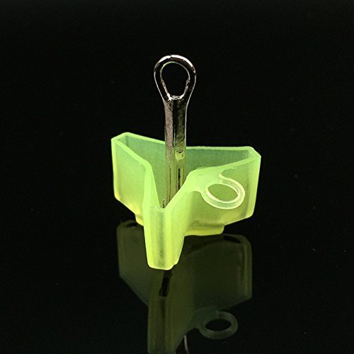 Towejo Fishing Hook caps Set Treble Hook Bonnets Covers in Different Sizes Fishing Tackle Accessories Kit (Yellow, 100pcs)