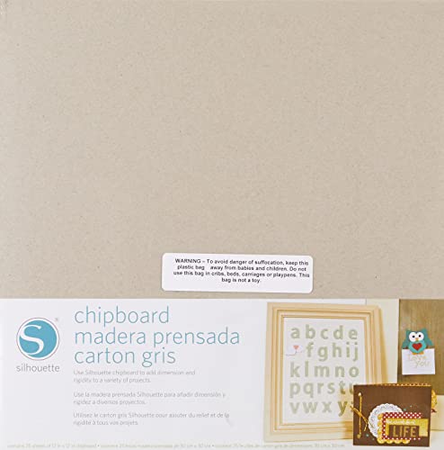 Silhouette America Chipboard, 12 by 12-Inch, 25/Pack