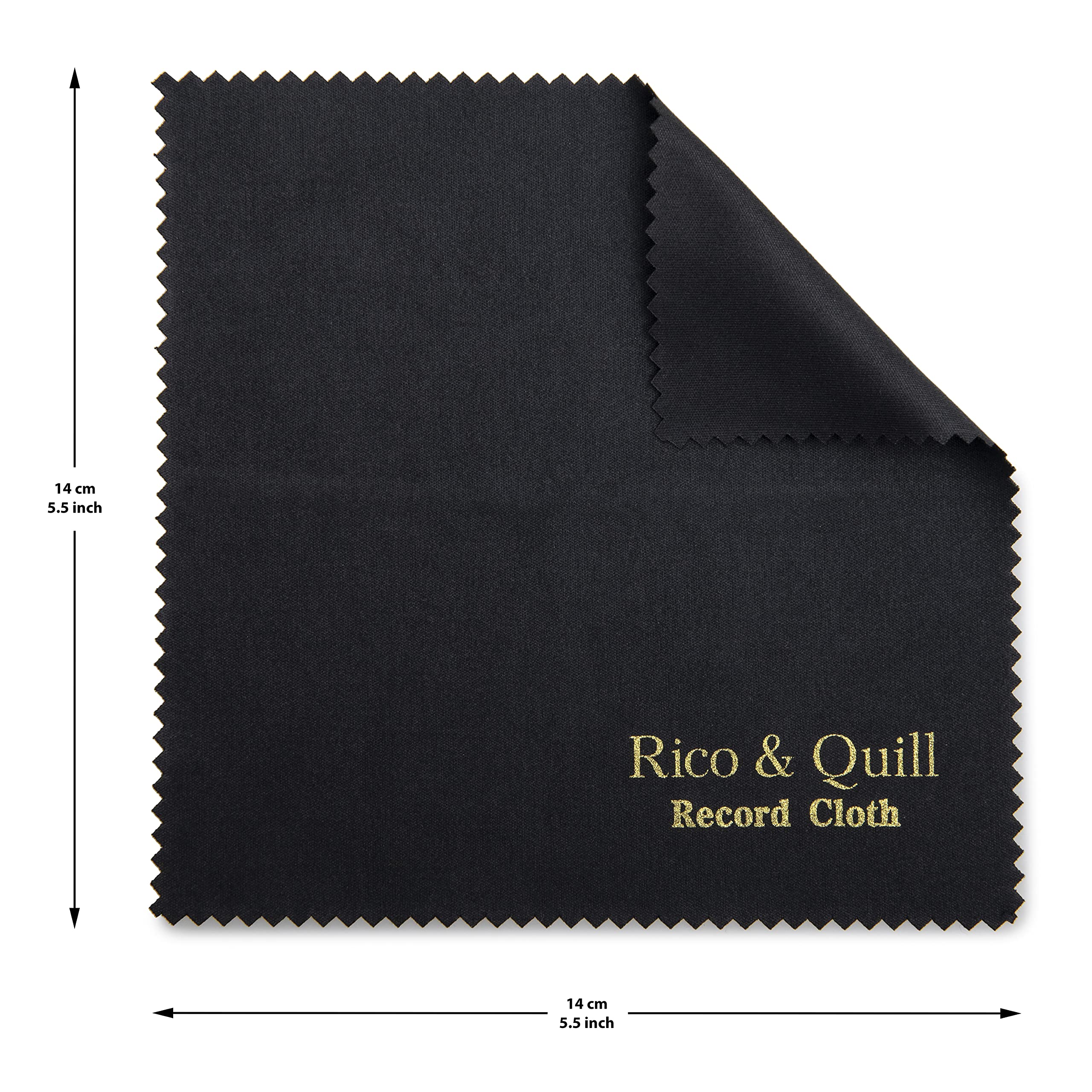 Rico & Quill Record Player Weight Stabilizer - Premium Vinyl LP Turntable Accessory, Quality Audio Sound, Low Profile, Fits Under Dust Cover, Protective Base - Complete with Anti-static Cleaning Cloth