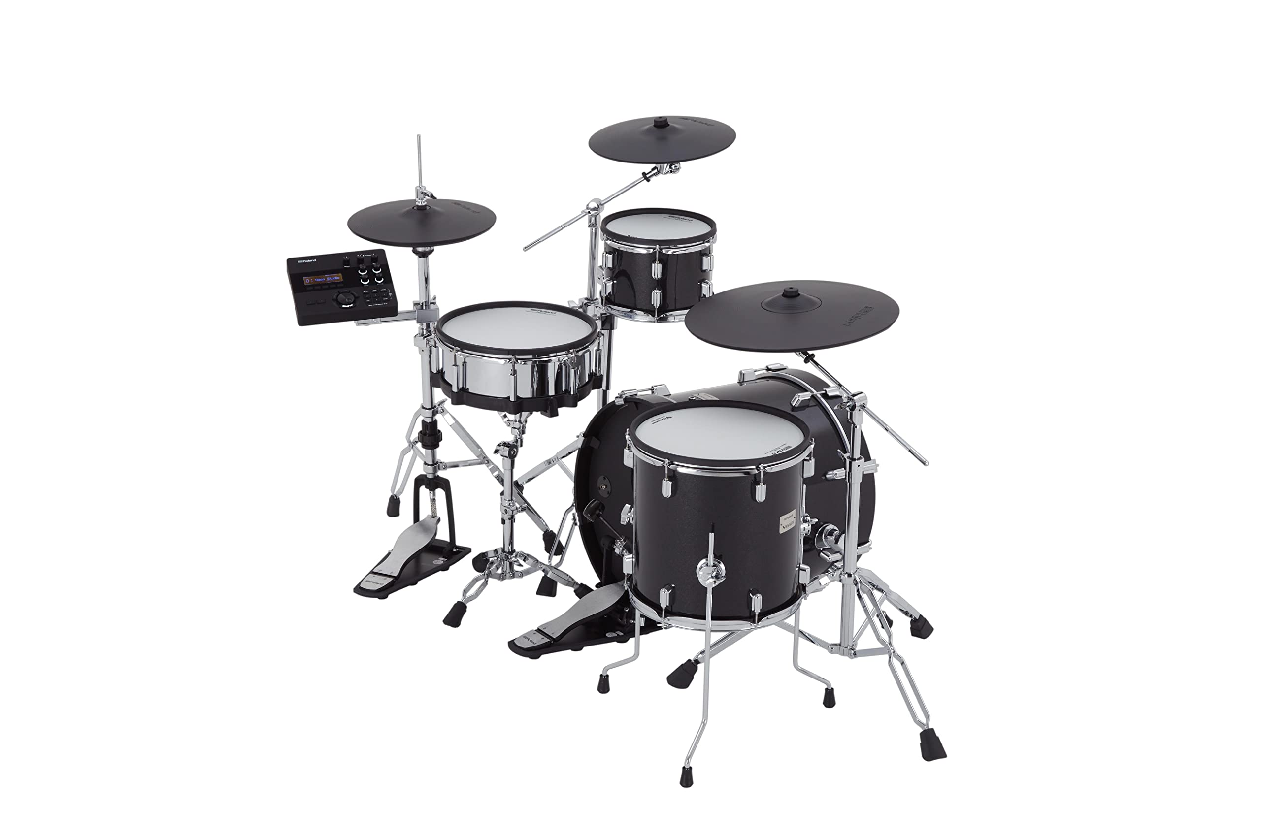 Roland VAD504 V-Drums Acoustic Design Electronic Drum Set Bundle with 3.5mm Audio Cable, Drumstick Bag, 3 Pairs of Drumsticks, and Austin Bazaar Polishing Cloth