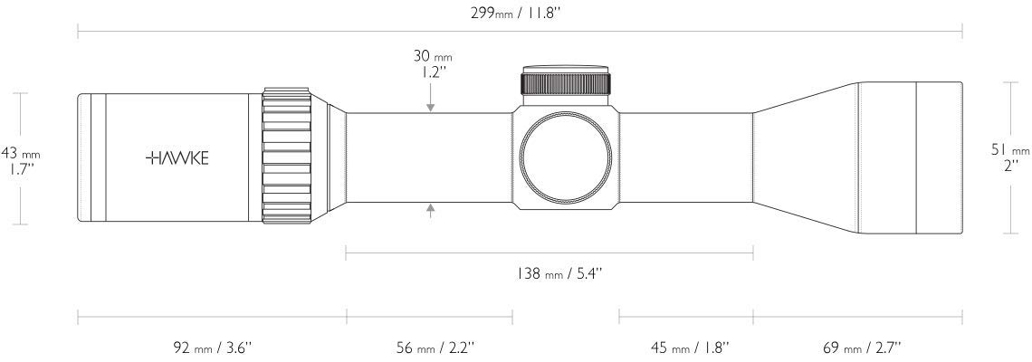 Vantage 30 WA IR Riflescope 1.5-6x44 IR (L4a Dot)