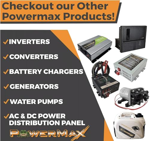 PowerMax PM3-55 RV Power Converter | High-Performance 110 Volt to 12 Volt DC Power Supply Charger w/ 55 Amp Capacity | Ideal for Efficient & Reliable Power Management in Recreational Vehicles