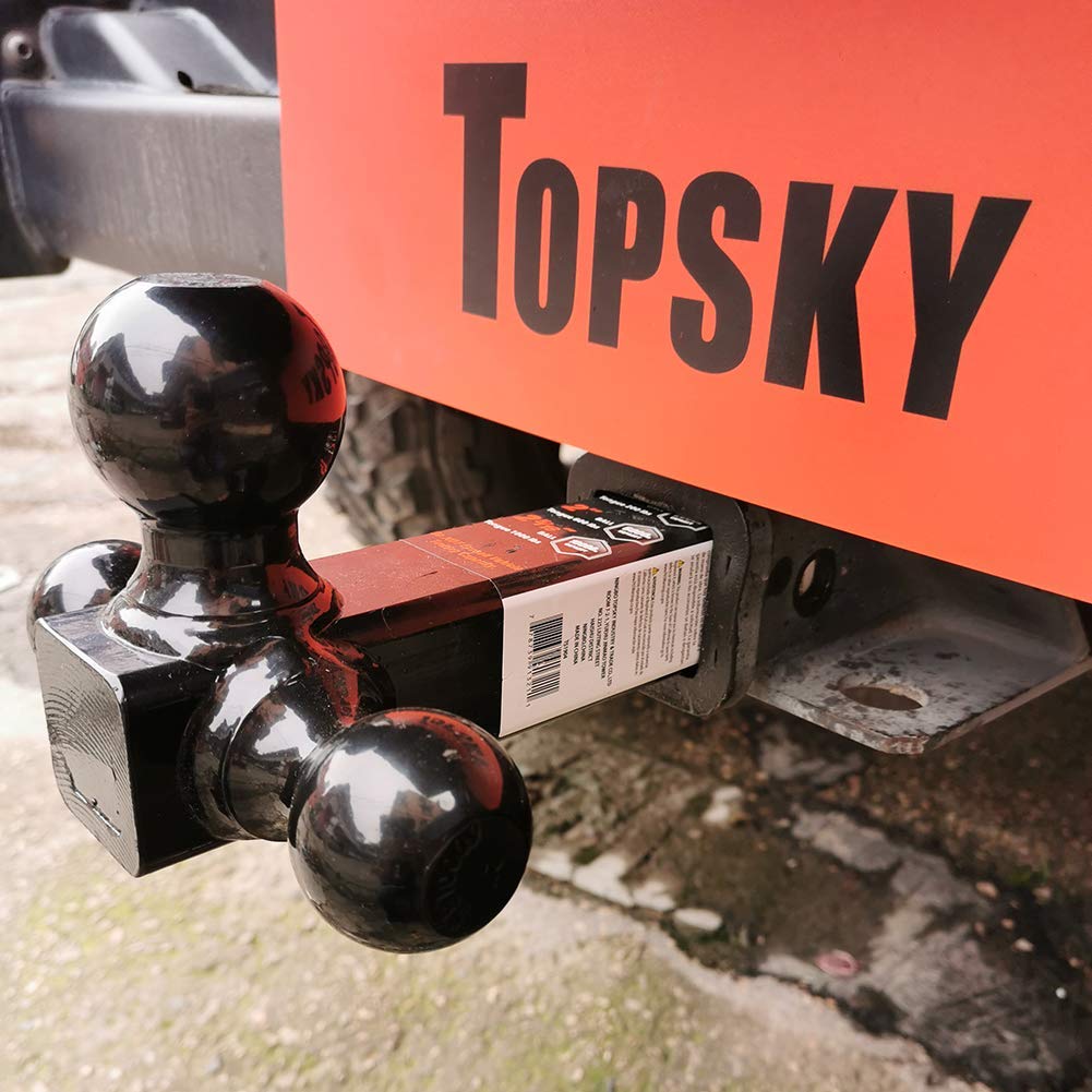 TOPSKY Trailer Hitch Trailer Ball Mount & pin,1-7/8,2,2-5/16-inch Hitch Ball TS2005