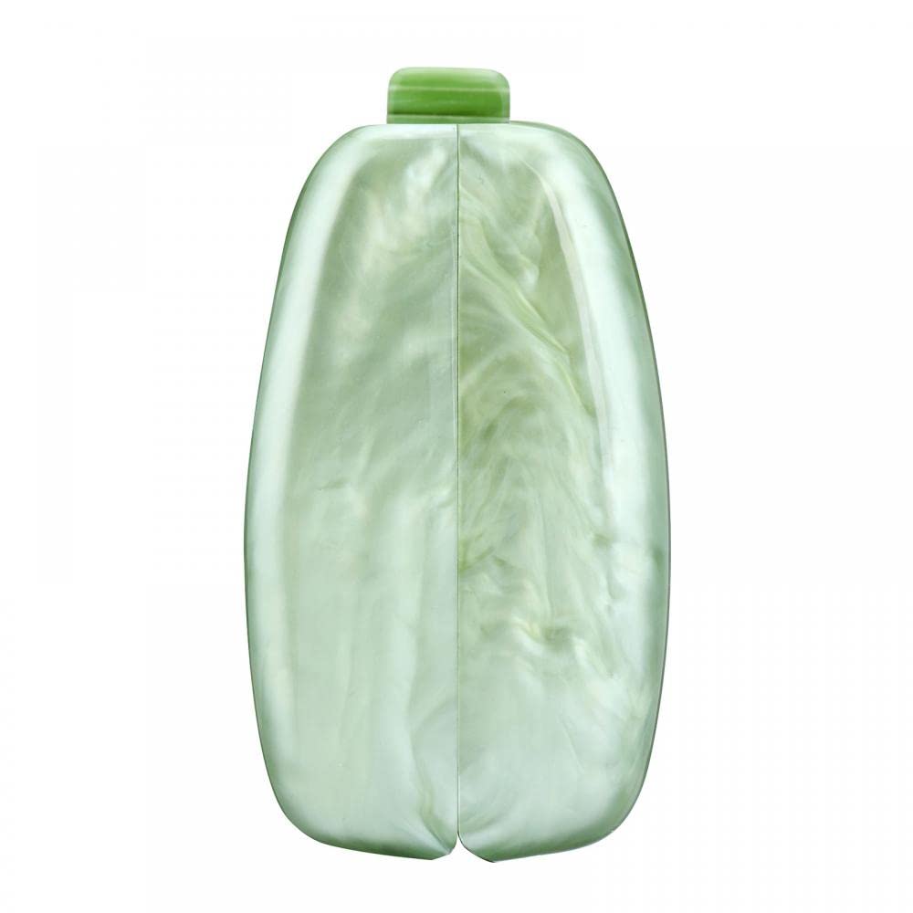 YYW Acrylic Clutch Purses for Women,Evening Clutch Acrylic Handbag Wedding Bridal Purse Party Shoulder Bag (Light green)