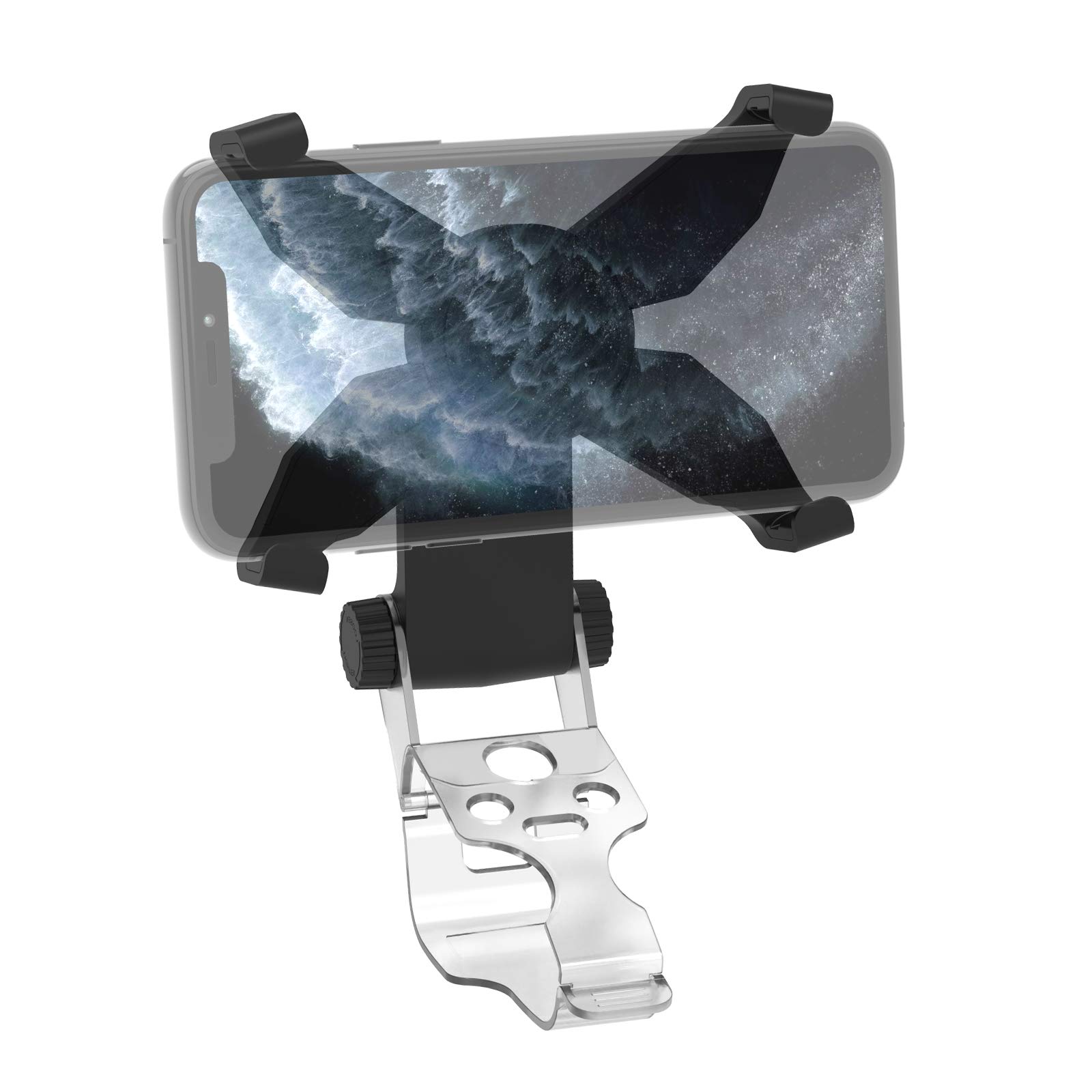 Upgraded Controller Phone Mount Compatible with Xbox Series X/S Controller, YUANHOT Cellphone Clip Holder with Adjustable Bracket Compatible with Xbox Series X/S, One, One X/S Controller