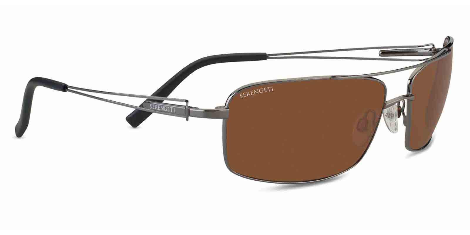 Serengeti Dante Sunglasses (Shiny Gun, Drivers Polarized)