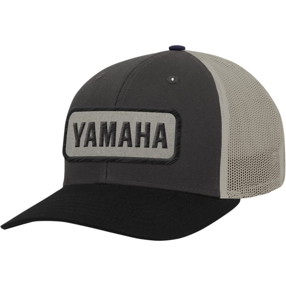 Yamaha Apparel Licensed Backwoods Curved Bill Snapback Hat Charcoal