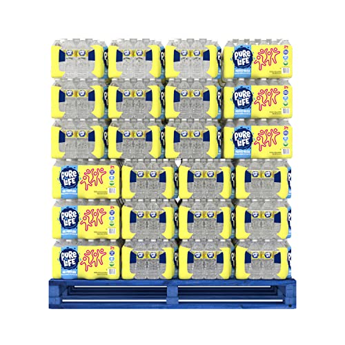 Pure Life, Purified Water, Plastic Bottled Water, Pallet of 78 Cases, Clear, 16.9 Fl Oz (Pack of 78)