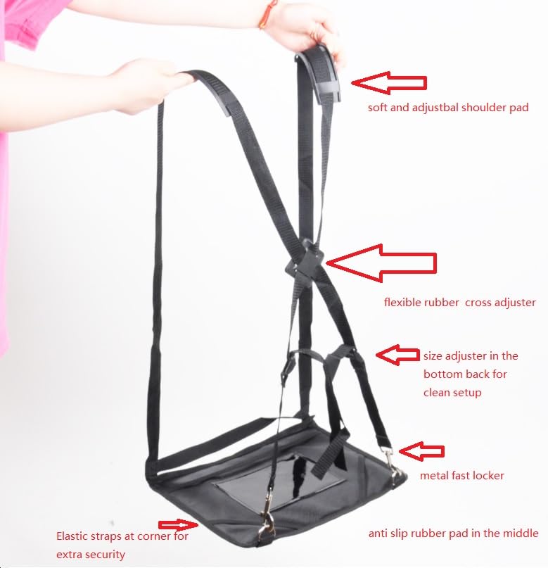 STRONG HOLD Laptop Harness,Standing Desk,Walking Desk,Tablet Harness,Book Harness,Portable Laptop Stand,Travel Laptop Stand(SH-LSHN01)
