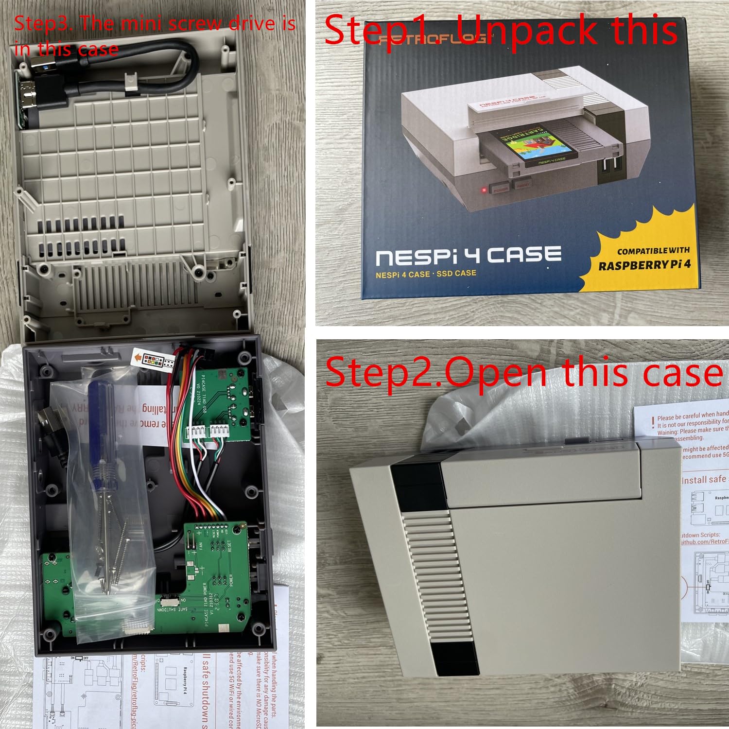 RETROFLAG NESPi 4 Case, Pi 4 Case with SSD CASE,USB-C Power Supply,HDMI Splitter Switch & Cooling Fan & Heatsinks for Raspberry Pi 4 Model B