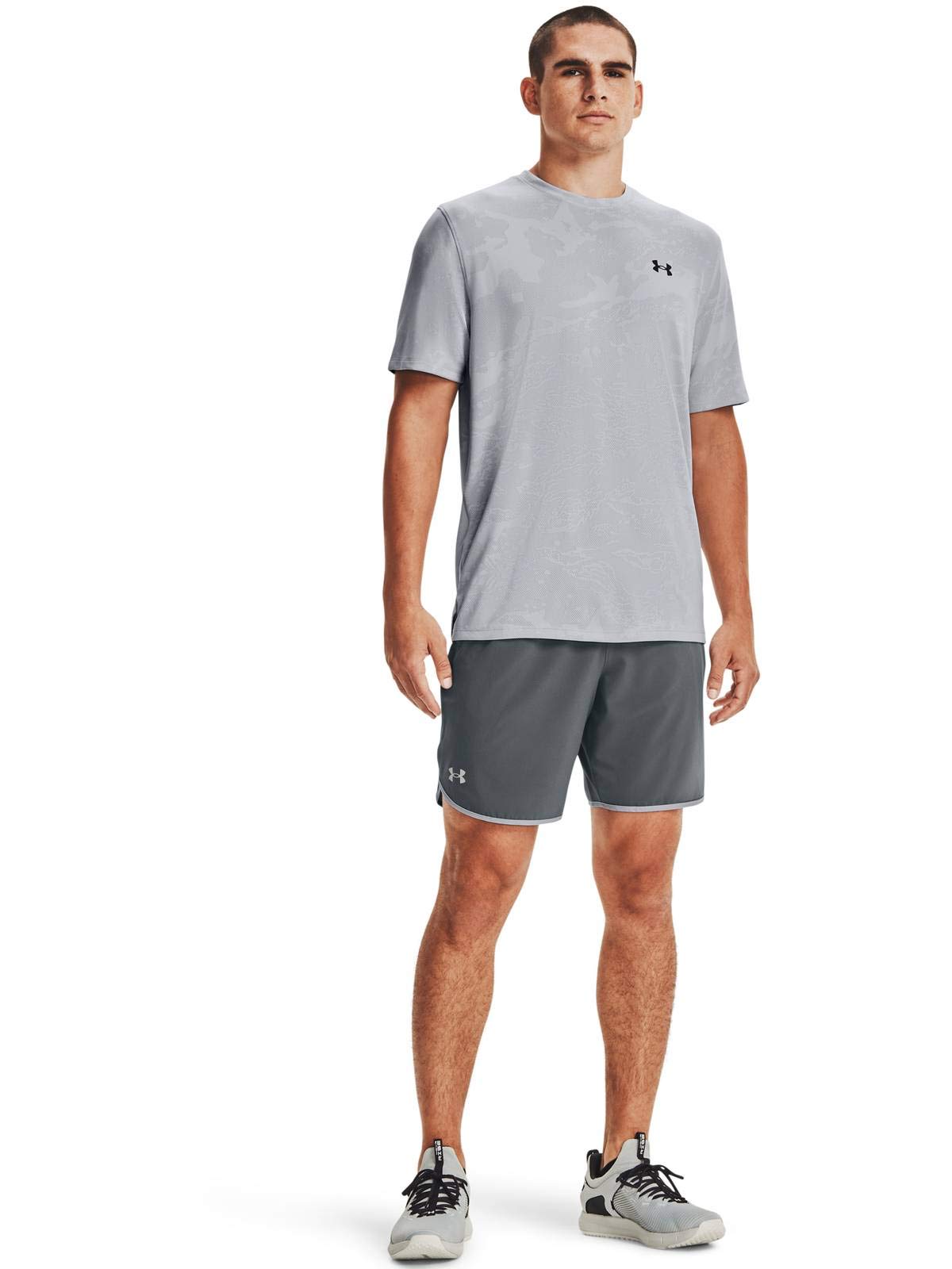 Under Armour mens Training Vent Camo Short-Sleeve T-Shirt , Mod Gray (011)/Black , Large