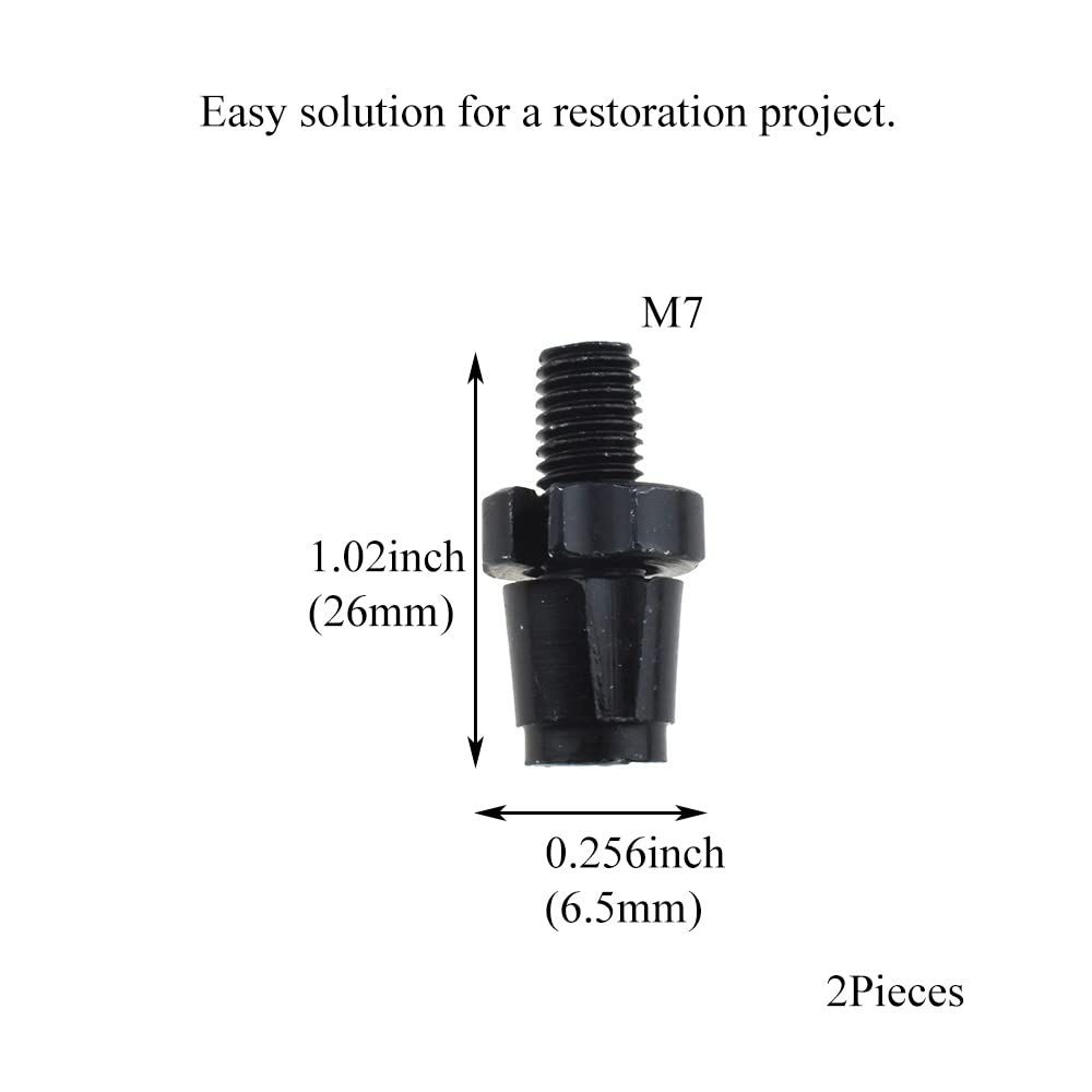 Yadaland 36mm Diameter Brake Cable Adjuster Easy Tune Action Smooth Threads Quick Install Lock Steady Alloy Bicycle Handle Lever Screws Bolt Fastener Accessories 10 PCS for Mountain and Road Bike