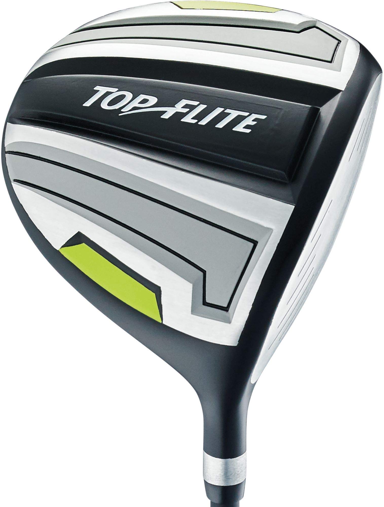 Top Flite 2019 Kids' 8-Piece Complete Golf Club Set – (Height 46” – 52”)-Grey/Volt-Right Hand