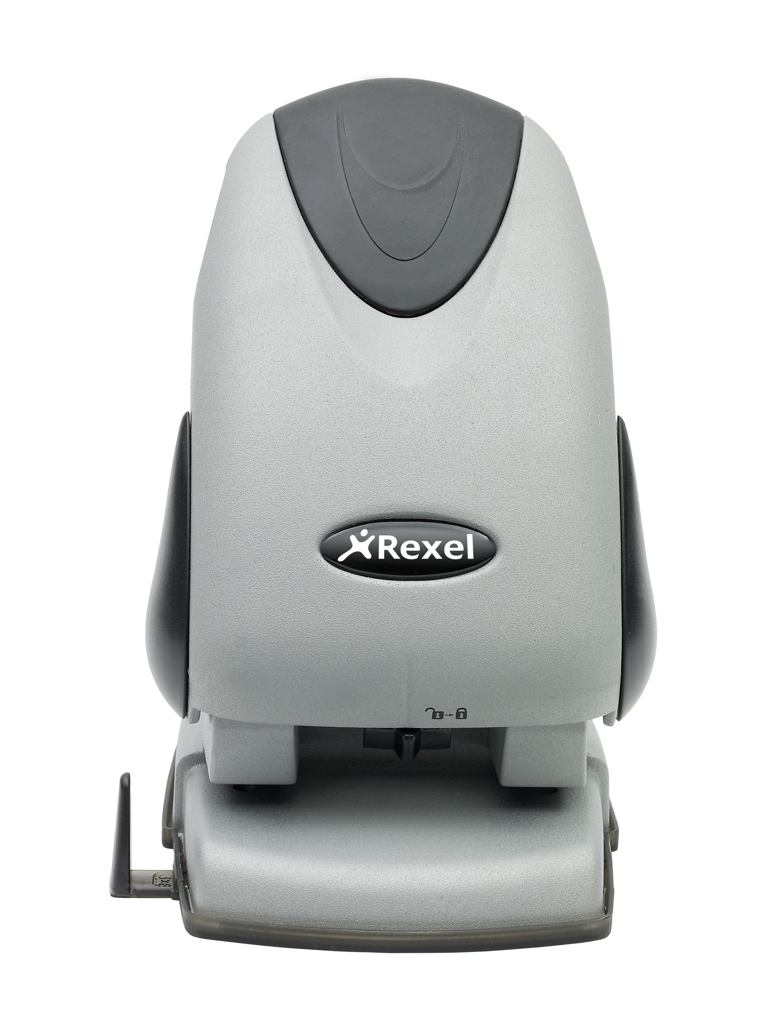 Rexel Precision 265 Heavy Duty 2 Hole Punch, 65 Sheet Capacity, Adjustable Paper Guide, Metal, Silver/Blue, 2100983