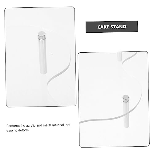 SECFOU 1 Set Treat Stands for Dessert Table Dessert Stands Cake Metal Set up