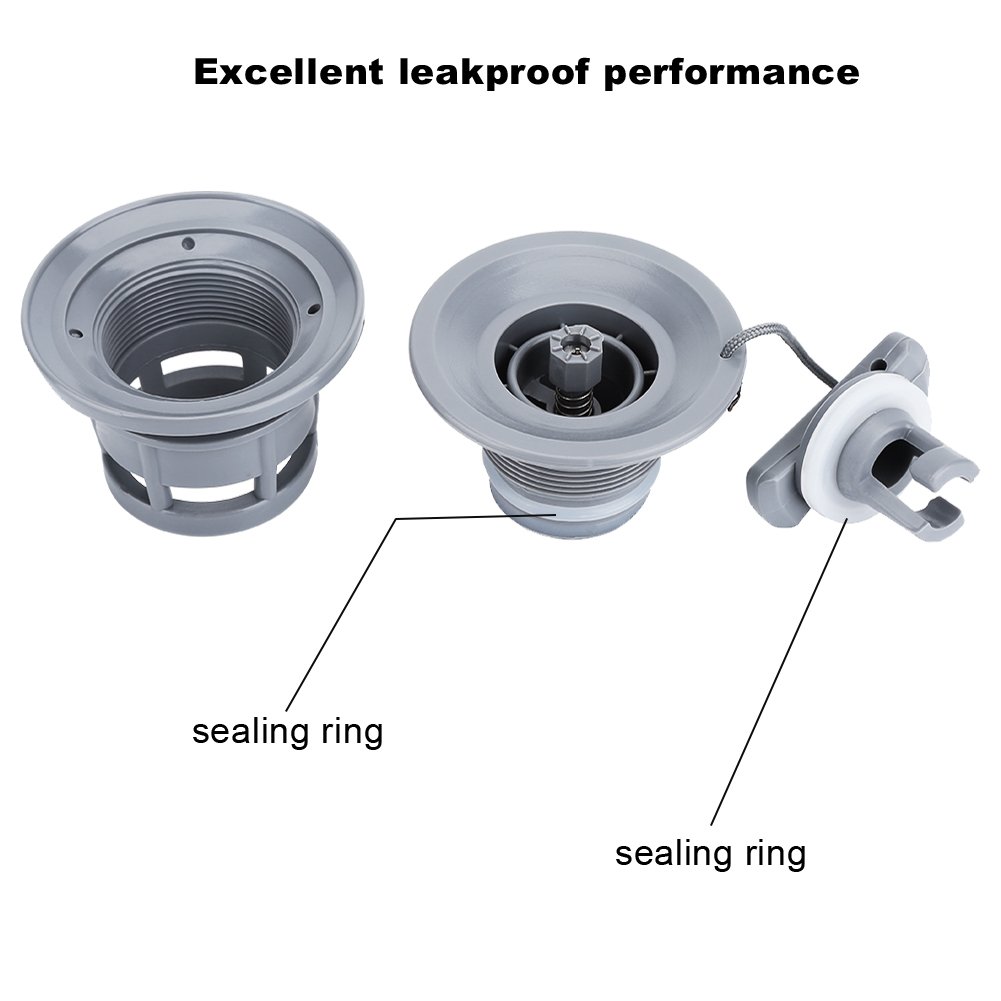 VBESTLIFE PVC Air Gas Valve Replacement Boat Air Valve for Inflatable Boat Dinghy Kayak Canoe