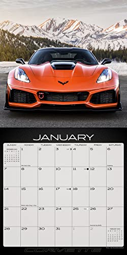 Willow Creek Press Corvette Monthly 2024 Wall Calendar (12" x 12")