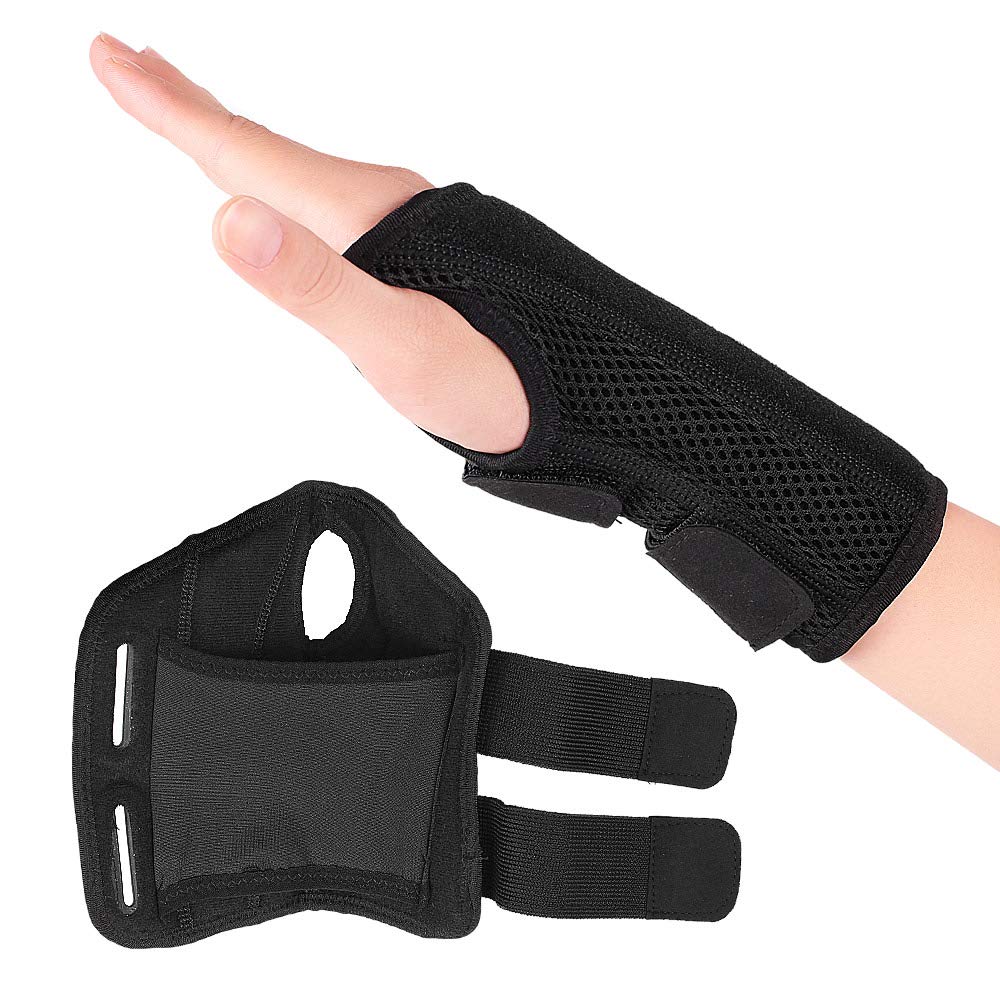 Wrist Brace, Carpal Tunnel Splint Compression Wrist Support Fixator for Relieve Arthritis, Tenosynovitis, Wrist Pain, Sport Sprain (L, single right)