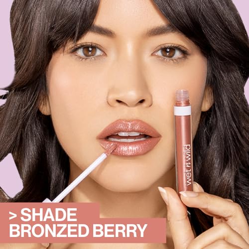 wet n wild Mega Slicks Lip Gloss | Long Lasting | Hyaluronic Acid | High Shine | Champagne Please