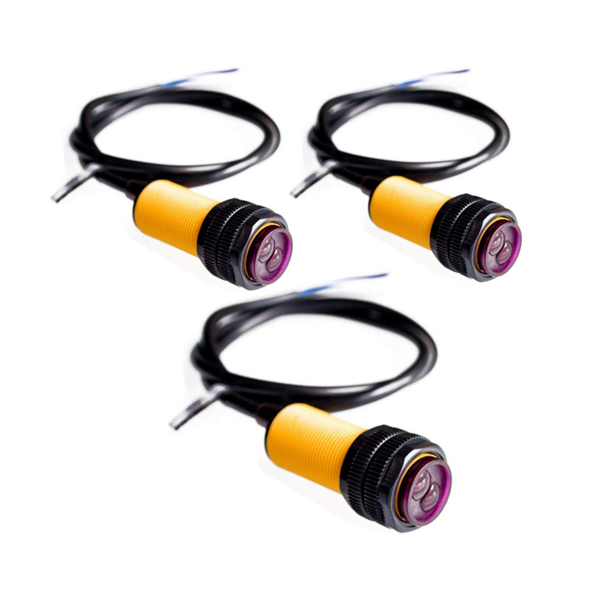 SUBALIGU 3pcs E18-D80NK Infrared Photoelectric Switch Obstacle Avoidance Sensor Module Compatible with Arduino Robot Car