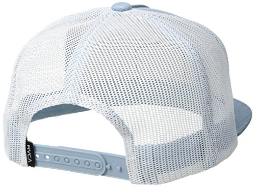 RVCA Men's Denim Trucker HAT, Washed Blue, ONE Size