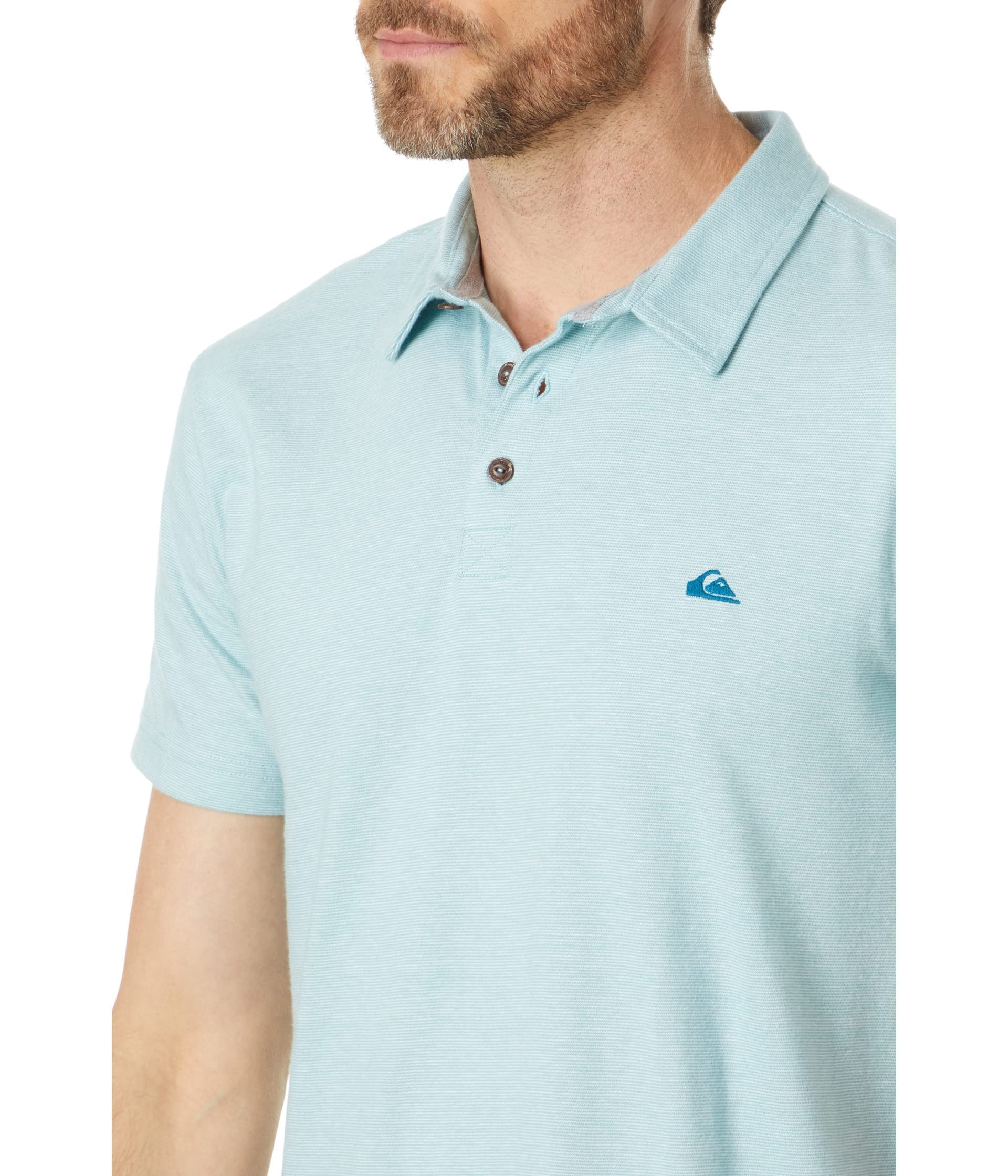 Quiksilver Men's Sunset Cruise Collared Polo Shirt, Cameo Blue, Medium