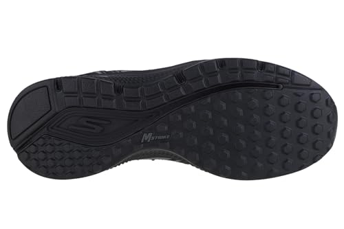 Skechers Men's Gorun Consistent-Athletic Workout Running Walking Shoe Sneaker with Air Cooled Foam, Black/Charcoal, 7.5 X-Wide