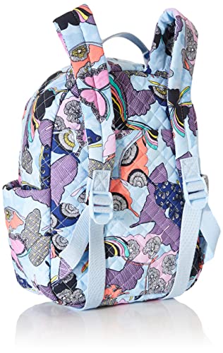 Vera Bradley Women's Cotton Small Backpack, Butterfly By - Recycled Cotton, One Size