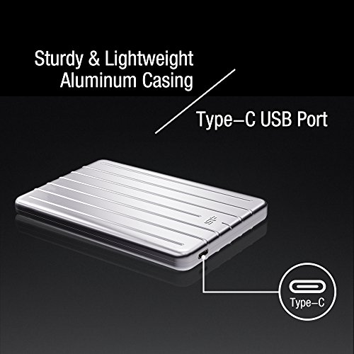 Silicon Power 2TB Ultra Slim Armor A75 Shockproof/Anti-Scratch USB 3.0 (USB 3.1 Gen 1) 2.5" Portable External Hard Drive for for PC, Mac, Xbox, PS4 and PS5 -Aluminum