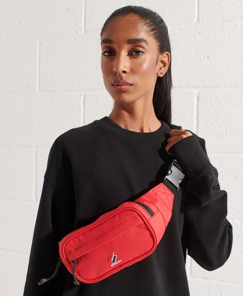 Superdry Men's Code Small Bumbag, 15 inches, Risk Red, 15 inches