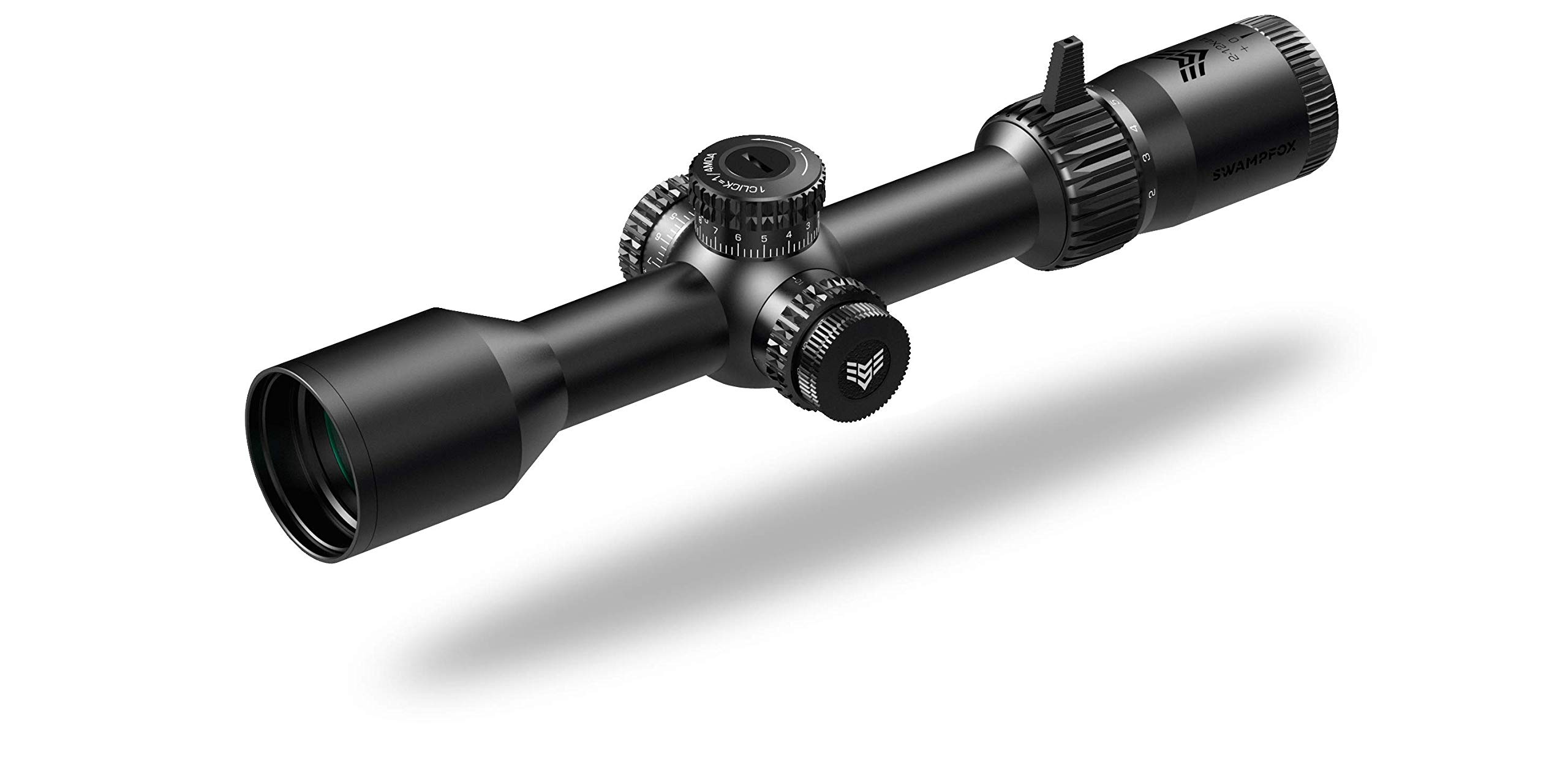Swampfox Kentucky Long FFP Precision Riflescope, 2-12x44 MOA Illuminated 30mm