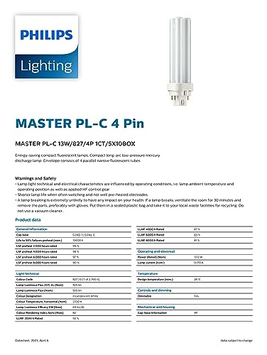 Philips PL-C 13W/827/4P/ALTO (383257) Lamp Bulb Replacement