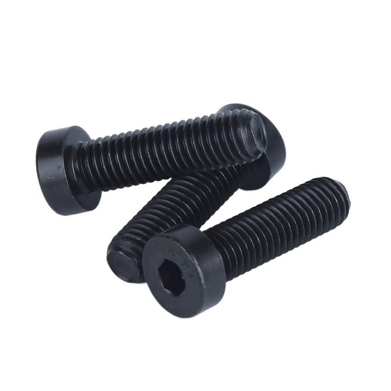 RAKTDA Hexagon Socket Screws 10pcs 12.9 Grade High Strength Thin Head Hexagon Socket Cap Screws Carbon Steel Socket Cap Screws (Size : M5*12)