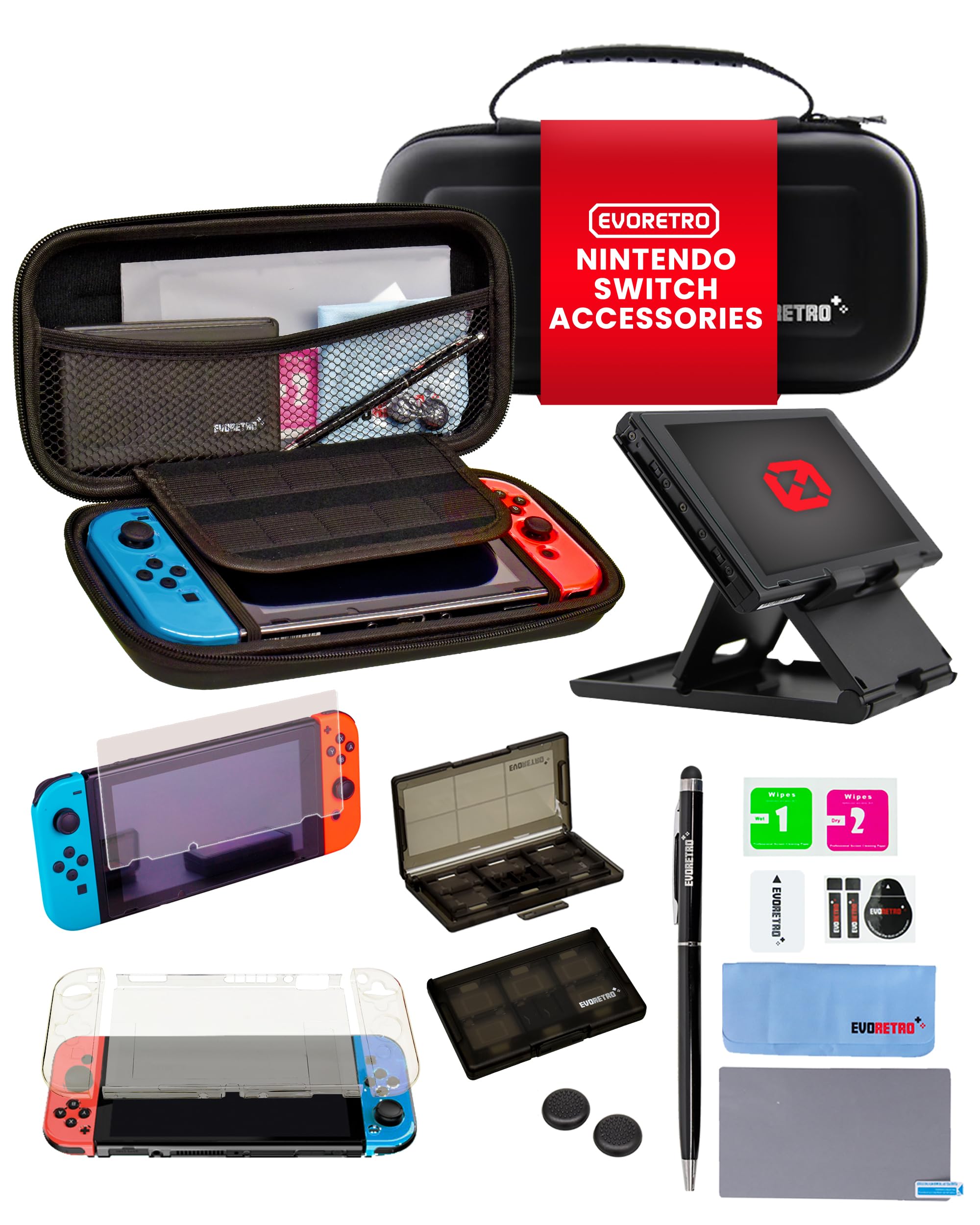 Switch Accessories Kit compatible for Nintendo Switch & Oled Accessories - nintendo switch accessories bundle for Super mario bros •Switch Sports •Fortnite •Animal Crossing •Minecraft •Pokemon •Zelda