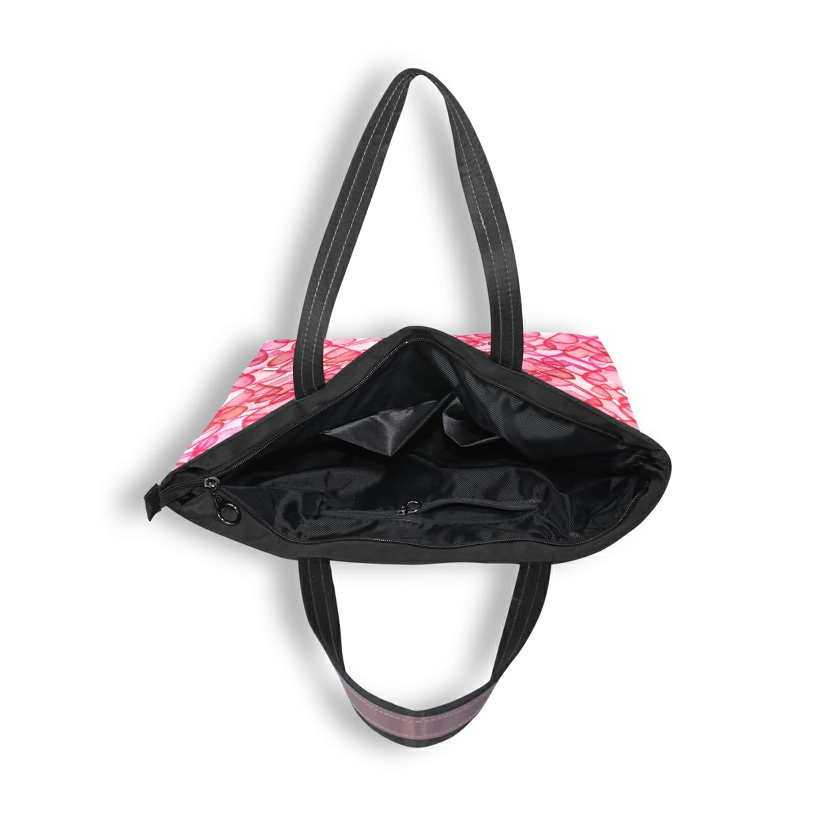 Valentine Tote Purse Heart Printed Tote Bag Purse,Women Valentine's Day Tote Bag