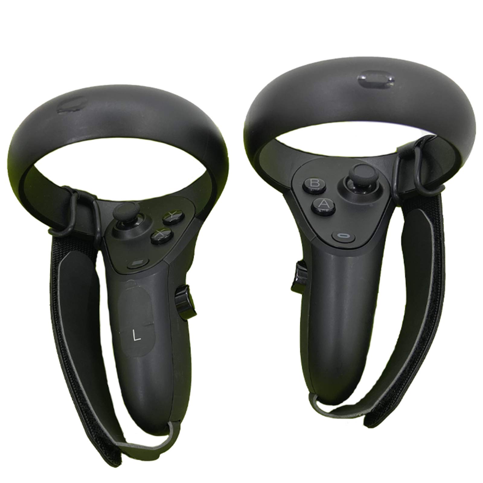 VR Controller Adjustable Knuckle Straps for Oculus Quest/ Oculus Rift S Touch Handle Microfiber Cloth Grips (1 Pair)